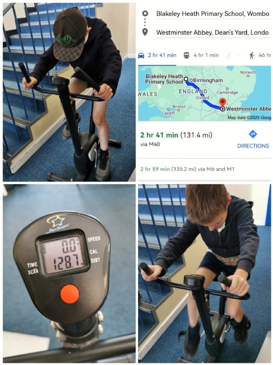 Blakeley Heath Primary School - Cycle to London